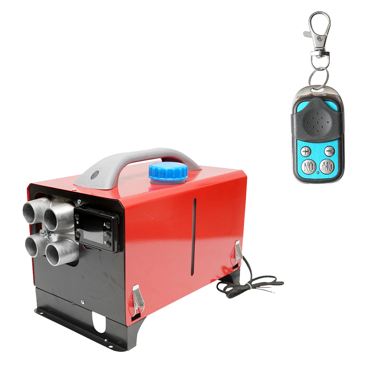Stationary heater, 12V sirocco fan, 5KW, LCD display, with remote cont ...