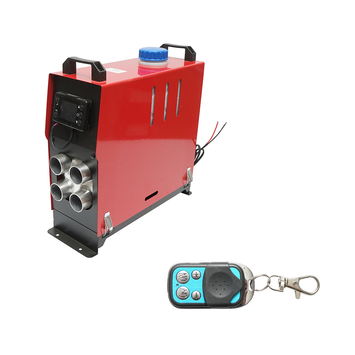 Stationary heater, 12V sirocco fan, 5KW, LCD display, with remote cont ...